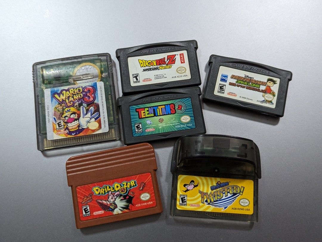 Gameboy advance color games warioware twisted run drill dozer teen ...