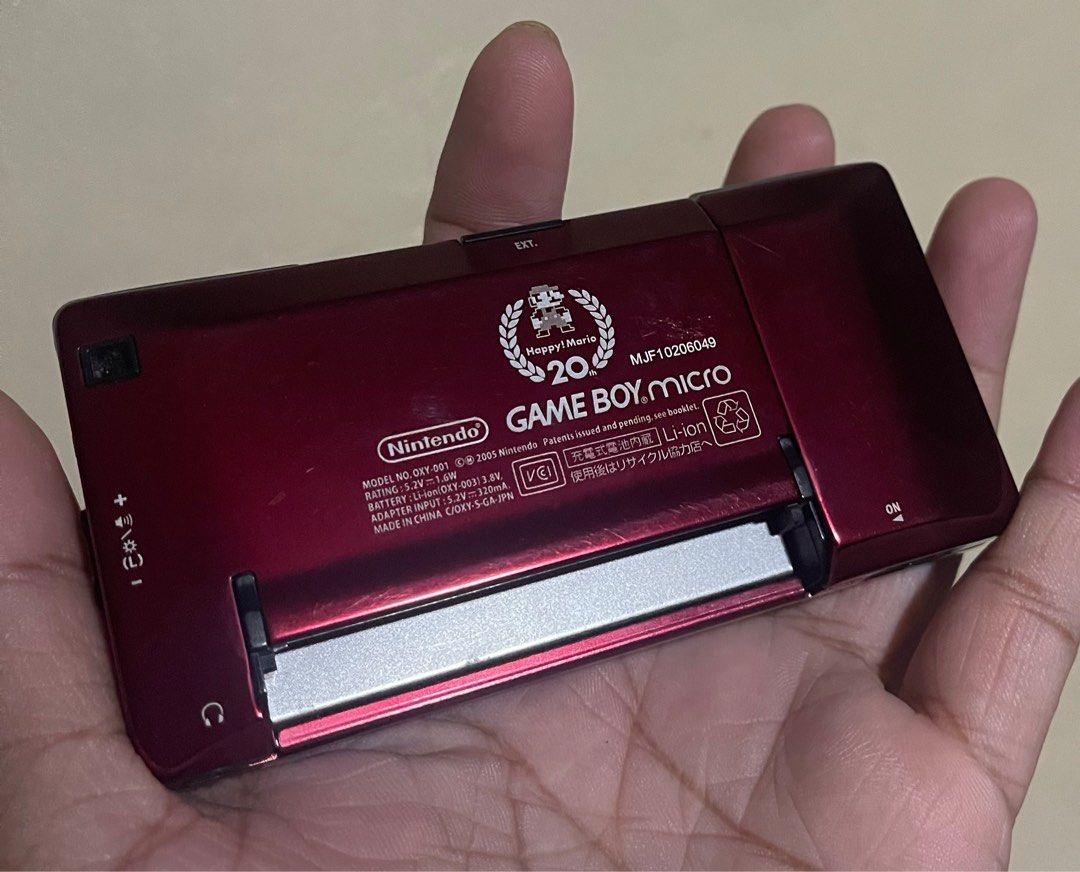 Gameboy Micro 20th Mario Famicom edition on Carousell