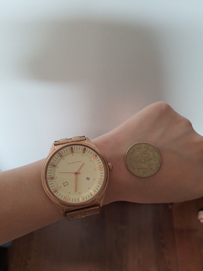 Giordano Rose Gold Watch (unisex), Women's Fashion, Watches ...