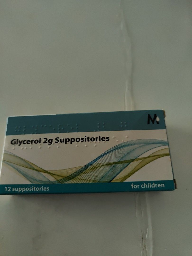 Glycerol 2g suppositories for children, Health & Nutrition, Medical ...