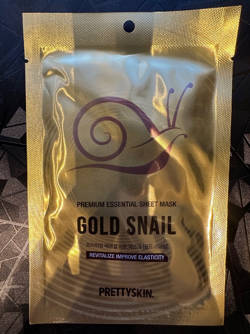Gold Snail mask, Beauty & Personal Care, Face, Face Care on Carousell