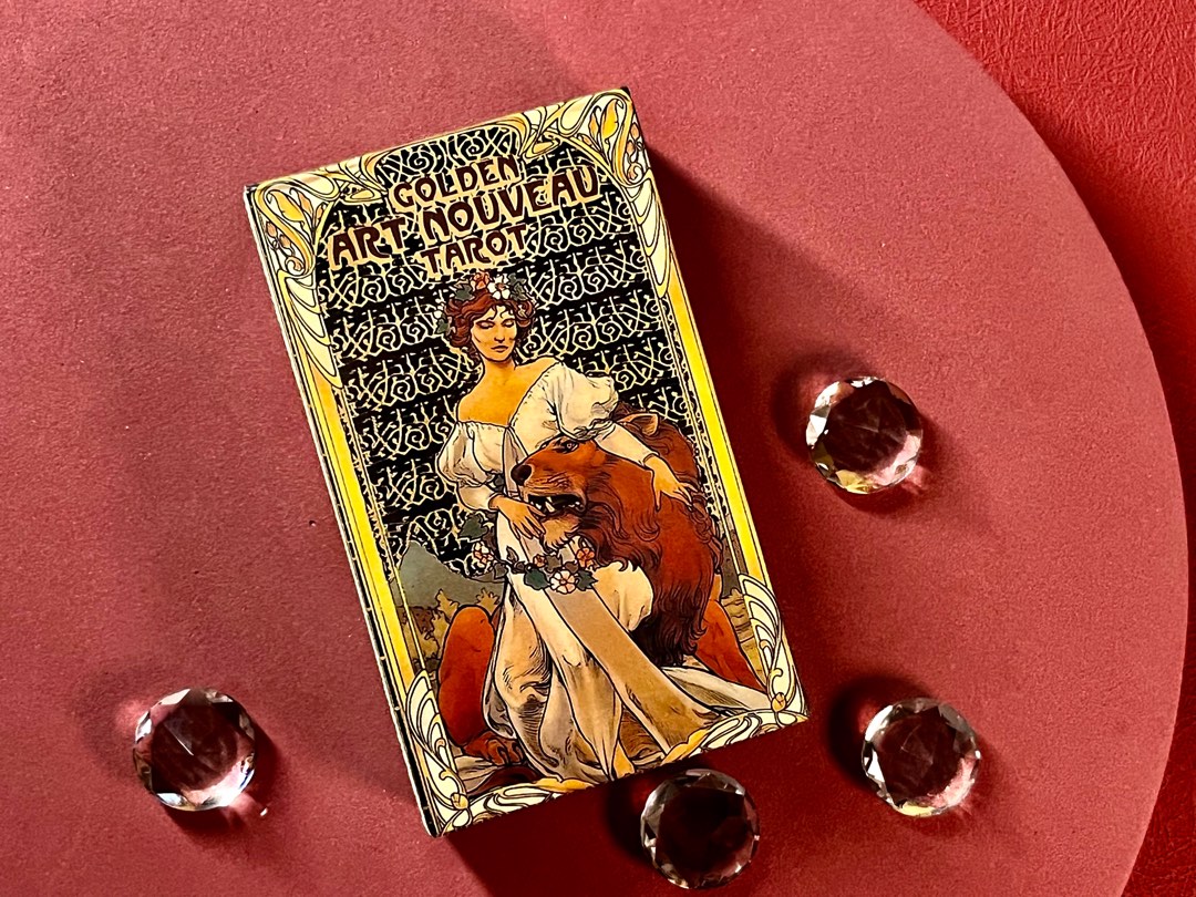 Golden Art Nouveau Tarot On Carousell