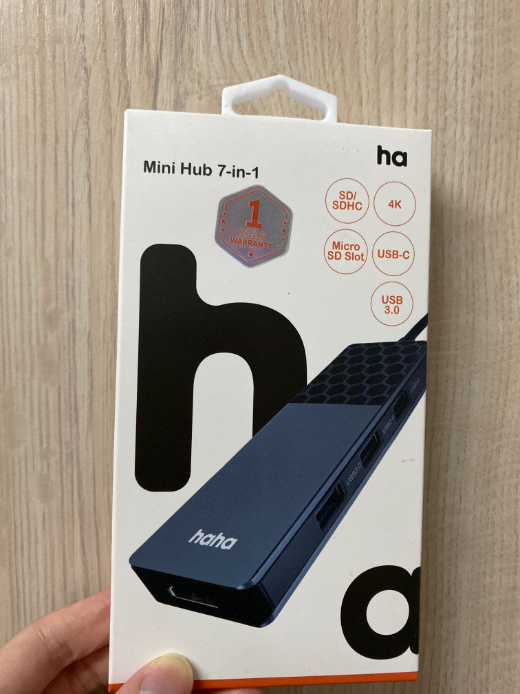 HAHA TRAVEL 7-in-1 Mini Hub 7合1迷你集線器, 電腦＆科技, 電腦周邊及配件, 電腦線、轉接線及轉換器 ...