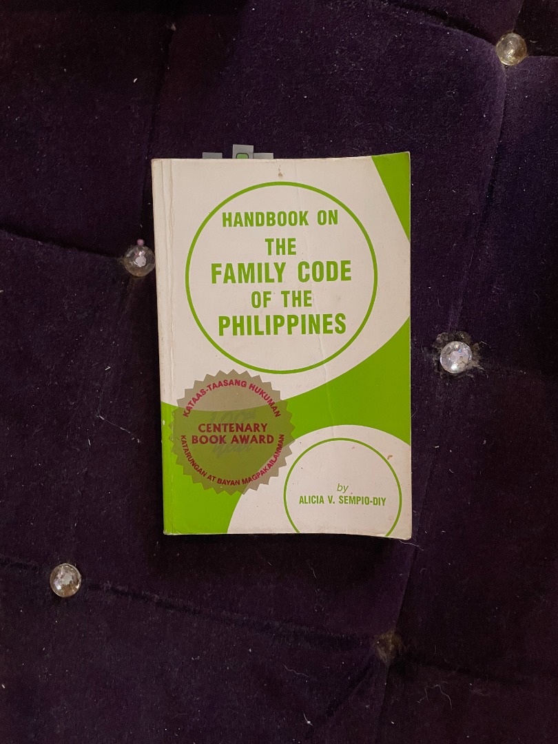 Handbook on the Family Code of the Philippines - Civil Law - Sempio-Diy ...