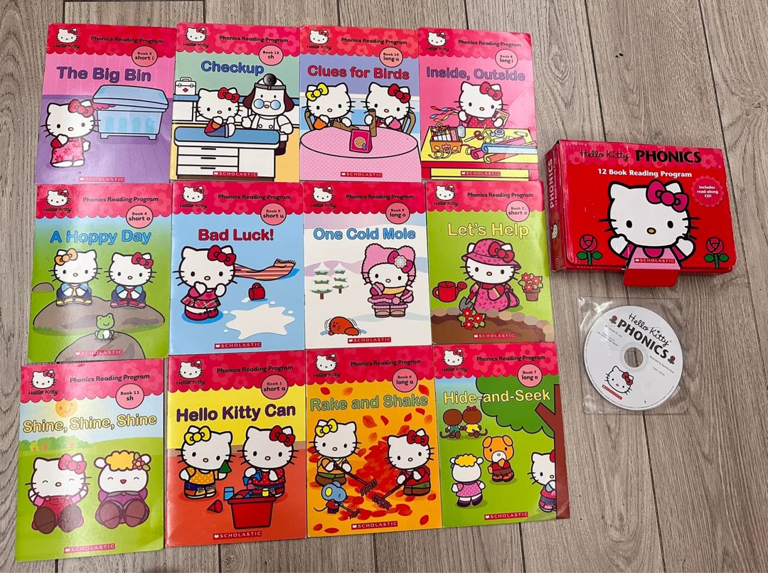 Hello kitty phonics, 興趣及遊戲, 書本 & 文具, 小朋友書 - Carousell