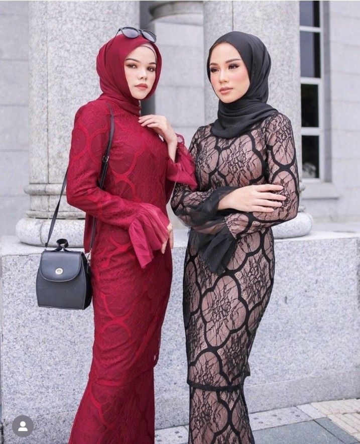 HIJABISTA HUB Juliet Lace Kurung, Women's Fashion, Muslimah Fashion ...