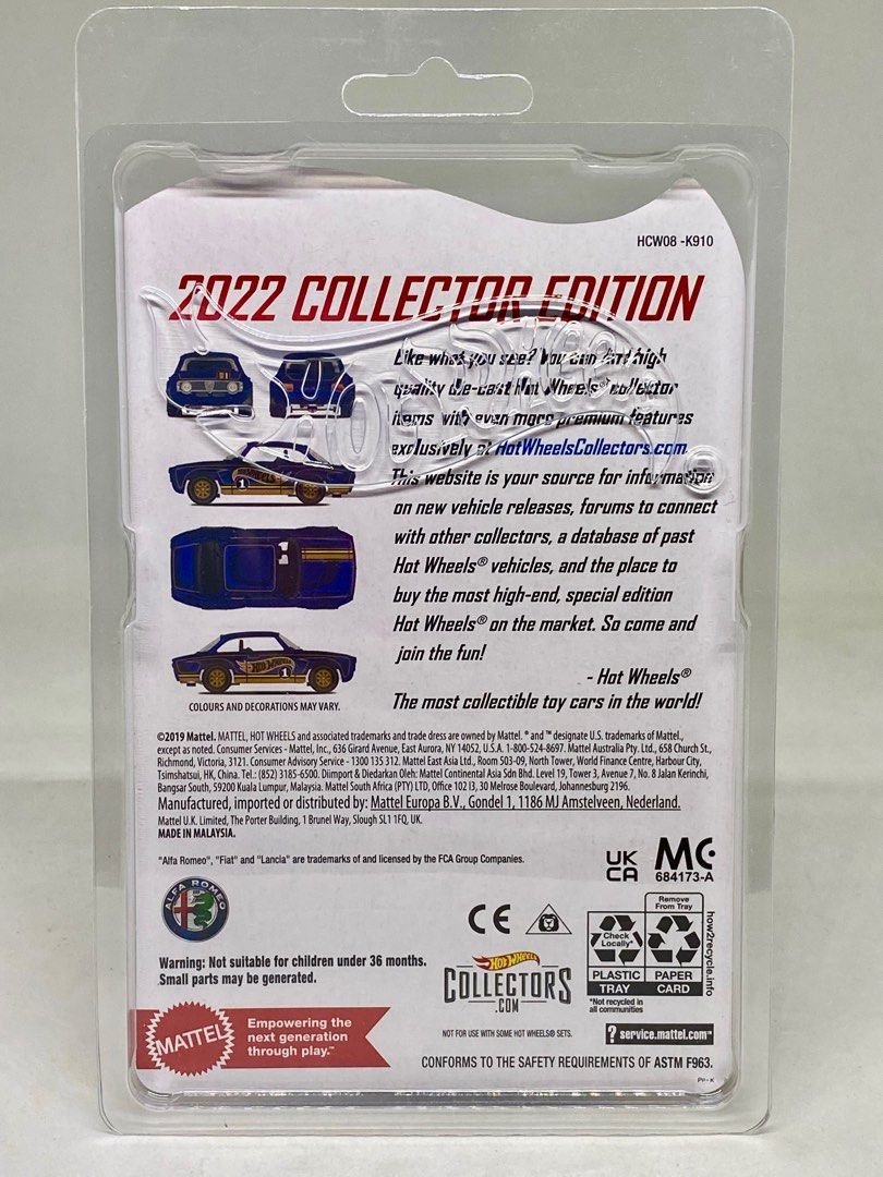 Hot Wheels ALFA ROMEO GIULIA SPRINT GTA Spectraflame Blue 2022 ...