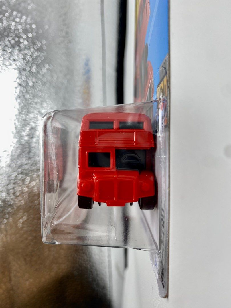 Hot Wheels TROUBLE DECKER Red Double Level Fantasy HW Metro Truck Bus 1 ...