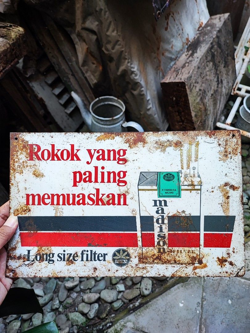Iklan Seng Rokok Jadul, Antik, Pajangan di Carousell