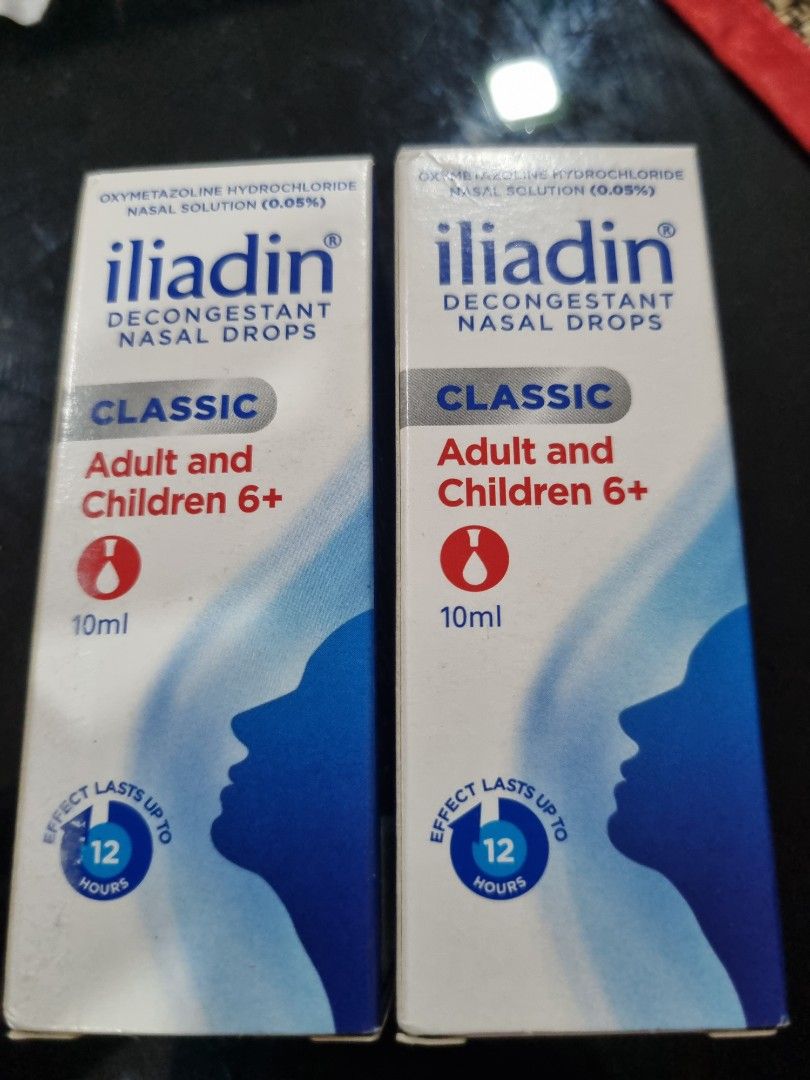 Iliadin Decongestant Nasal Drops, Health & Nutrition, Medical Supplies ...