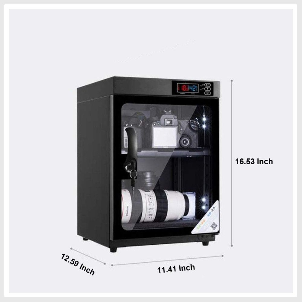 INTBUYING 30L 2 Layers Camera Lens Dehumidifying Dry Cabinet Digital ...