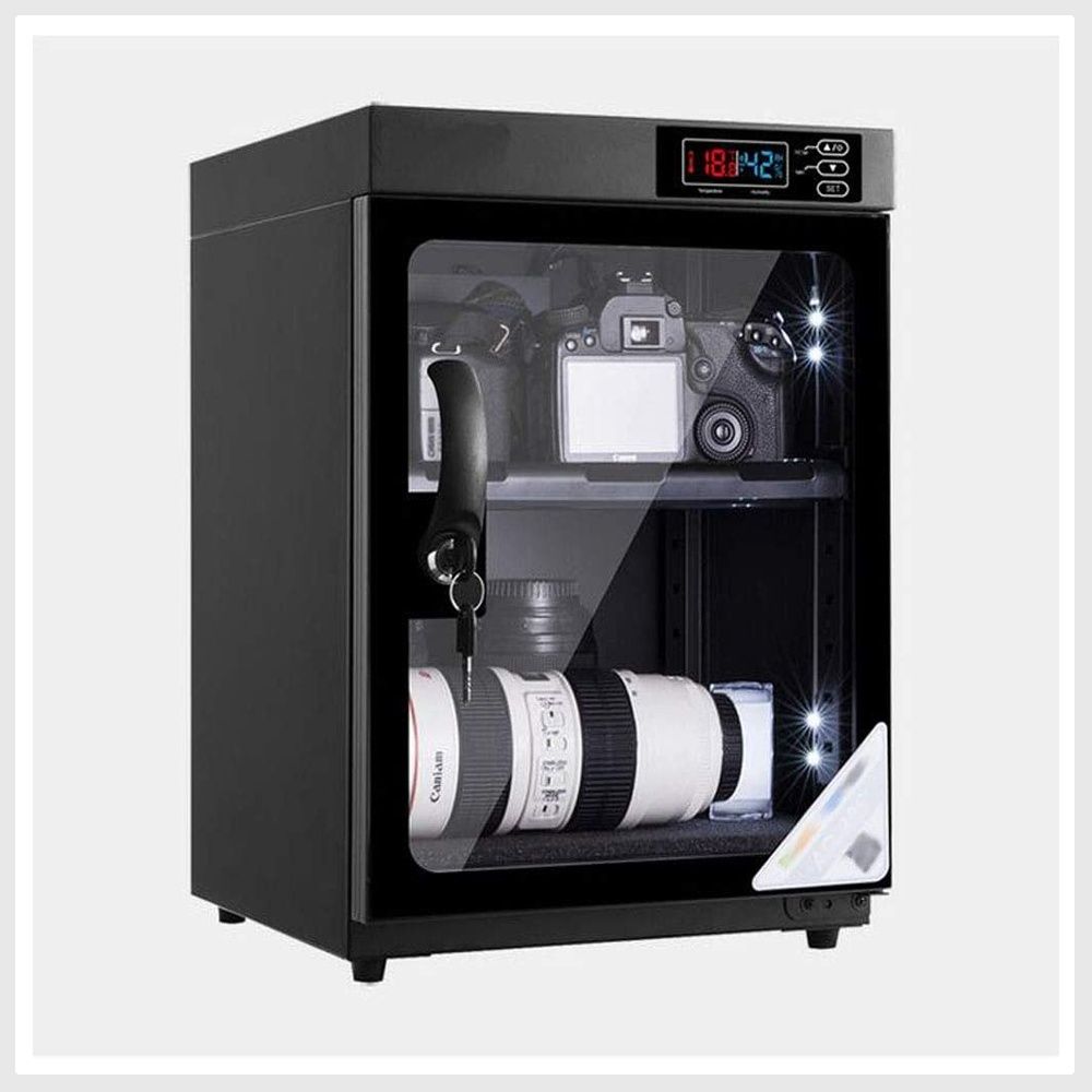 INTBUYING 30L 2 Layers Camera Lens Dehumidifying Dry Cabinet Digital ...