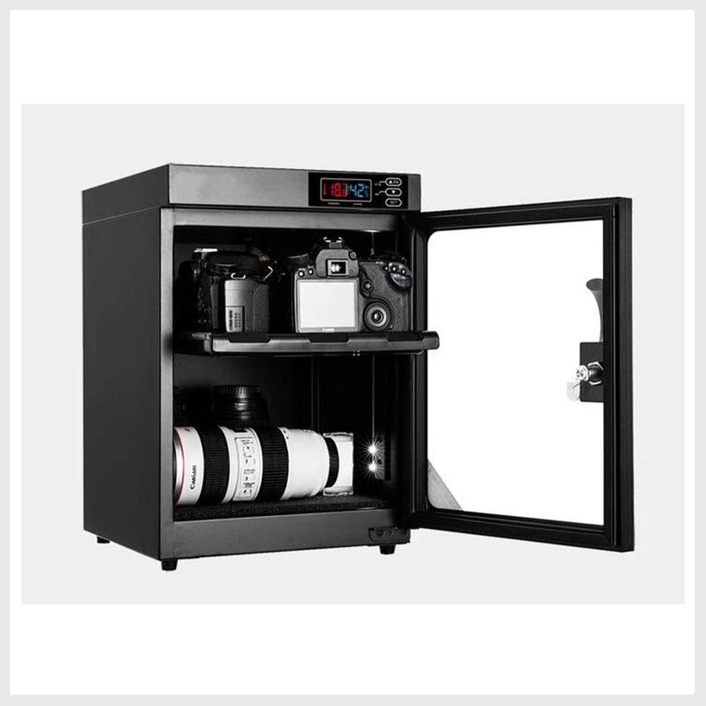INTBUYING 30L 2 Layers Camera Lens Dehumidifying Dry Cabinet Digital ...