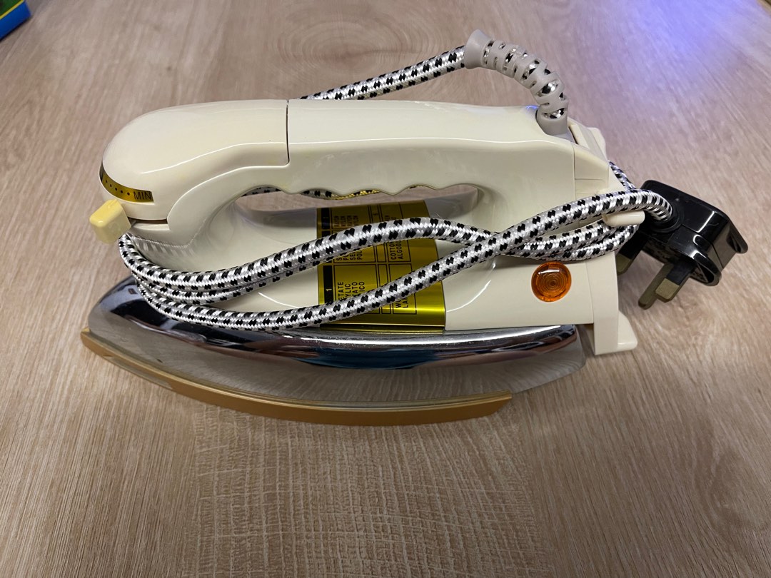 Powerpac Heavy dry traditional old school Iron with temperature control ...