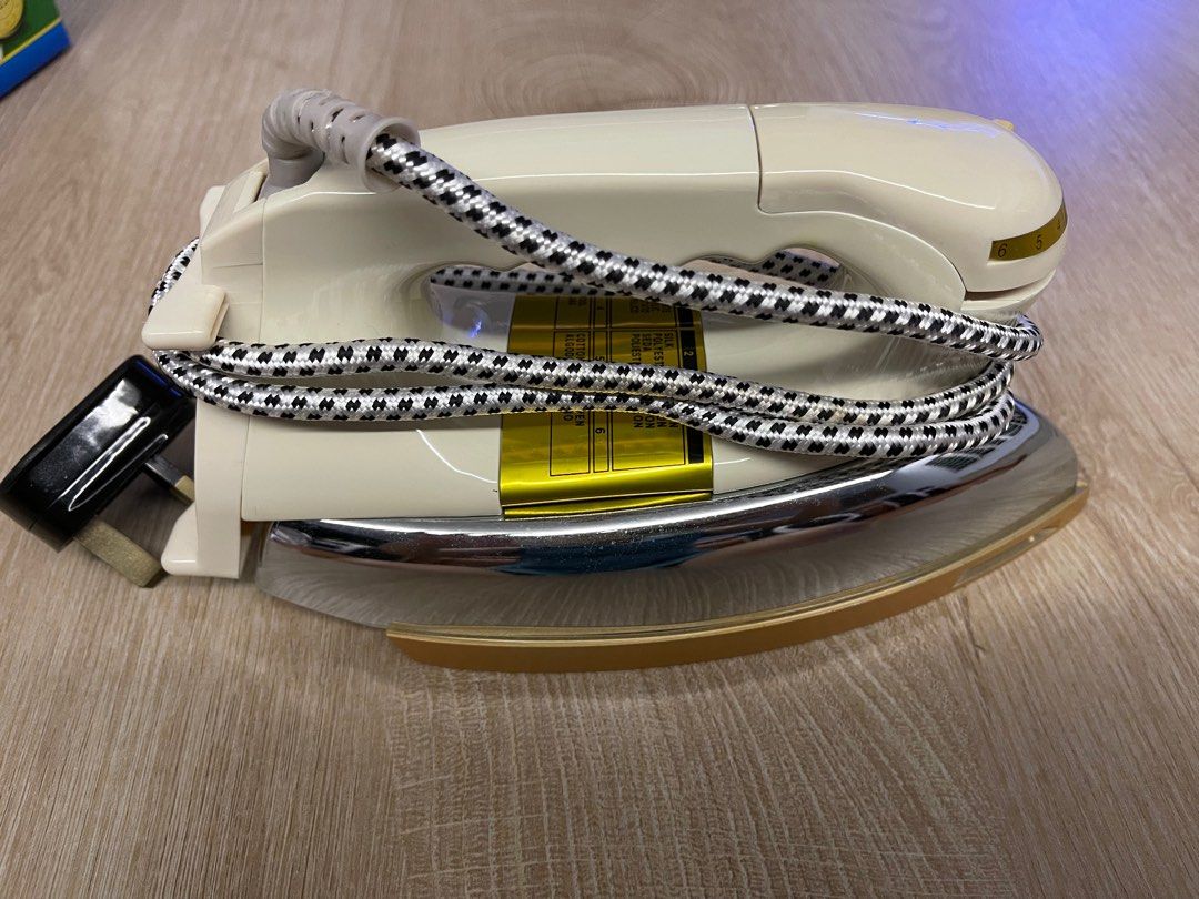 Powerpac Heavy dry traditional old school Iron with temperature control ...