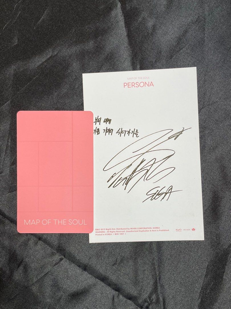 JUAL PC and Postcard Official SUGA SET BTS MOTS Persona Ver. 2 Official ...