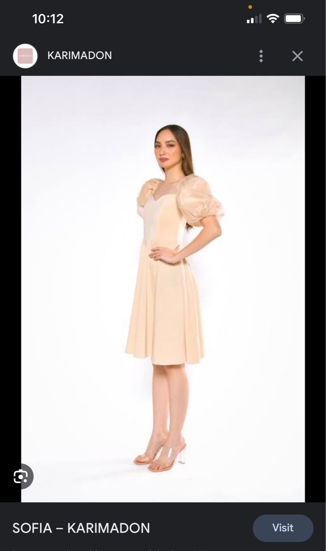 Karimadon Sofia dress in beige Large size on Carousell