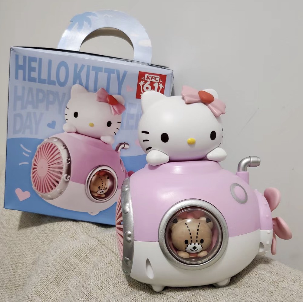 KFC Sanrio Hello Kitty Toy Fan , Hobbies & Toys, Toys & Games on Carousell
