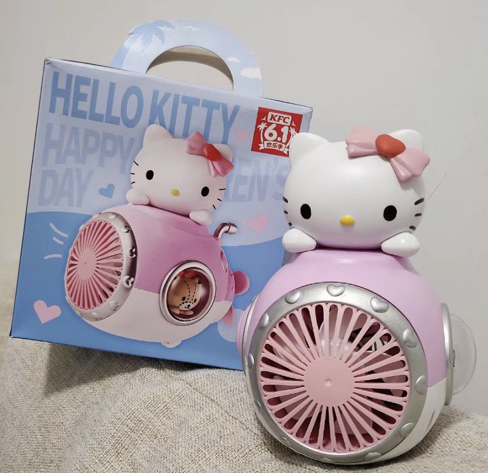 KFC Sanrio Hello Kitty Toy Fan , Hobbies & Toys, Toys & Games on Carousell