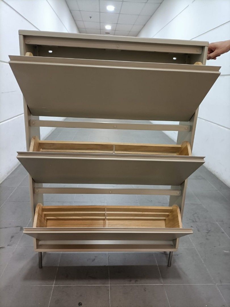 LAYEK Shoe Cabinet in TAUPE, Furniture & Home Living, Furniture ...