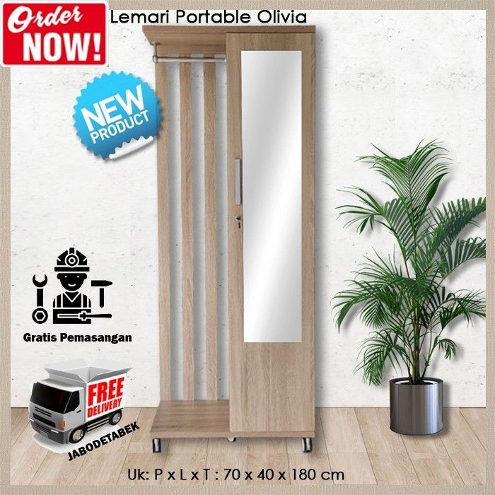 Lemari portable Olivia, Perabotan Rumah di Carousell