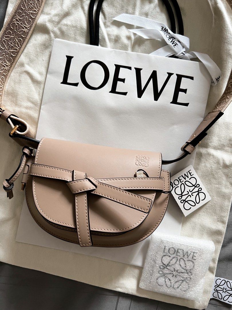 Loewe - Mini Gate Dual (Sand), Luxury, Bags & Wallets on Carousell