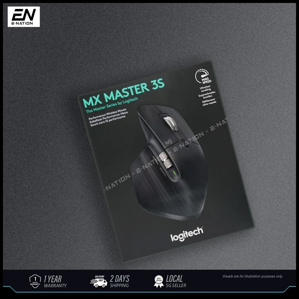 Logitech Mx Master 3s | MX Master 3 Advanced Wireless Mouse With Bluetooth, Ultra-Fast Magspeed ...