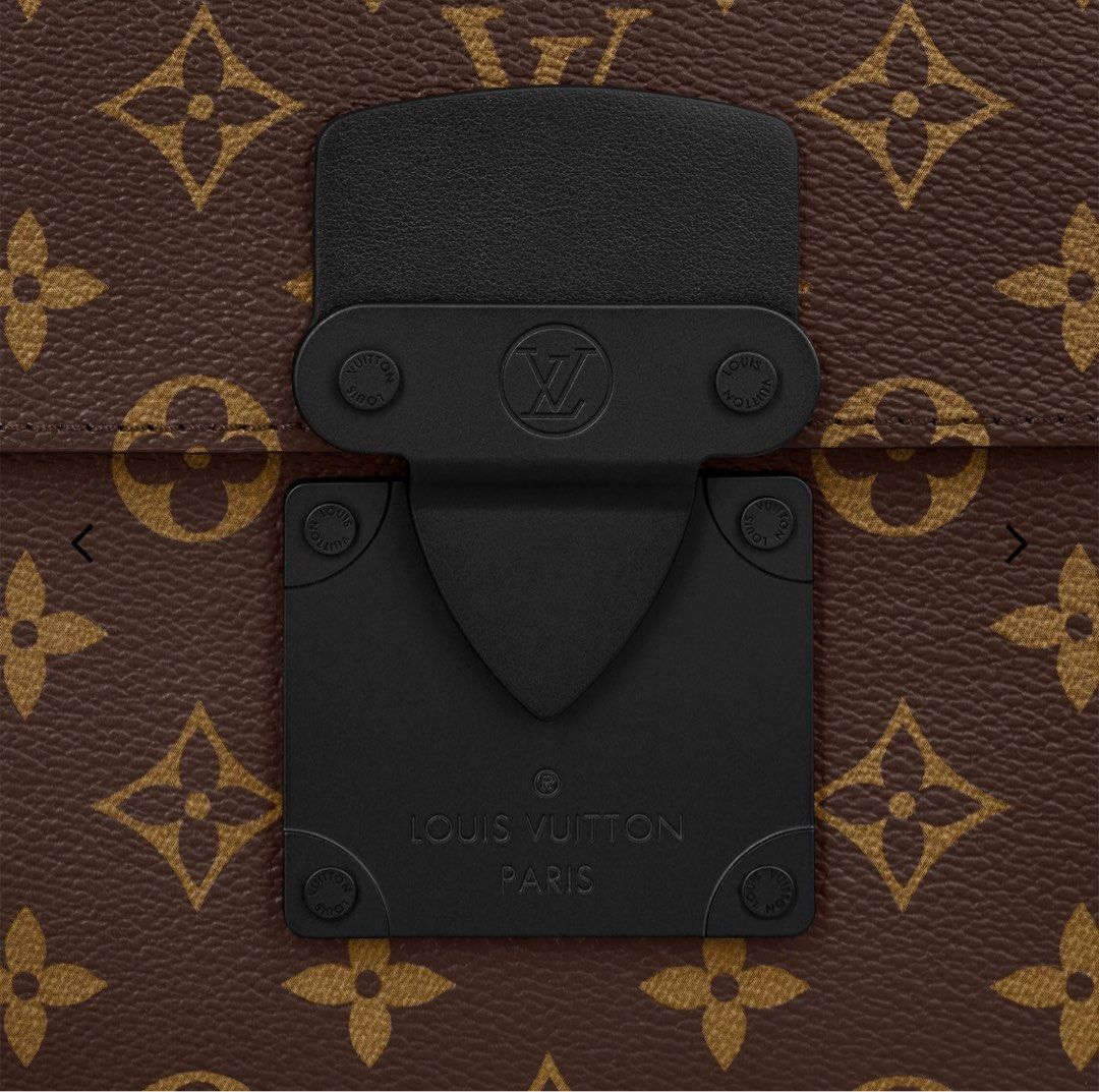 LV Louis Vuitton S Lock A4 Pouch M80560 Men Pouch Pochette, Luxury ...