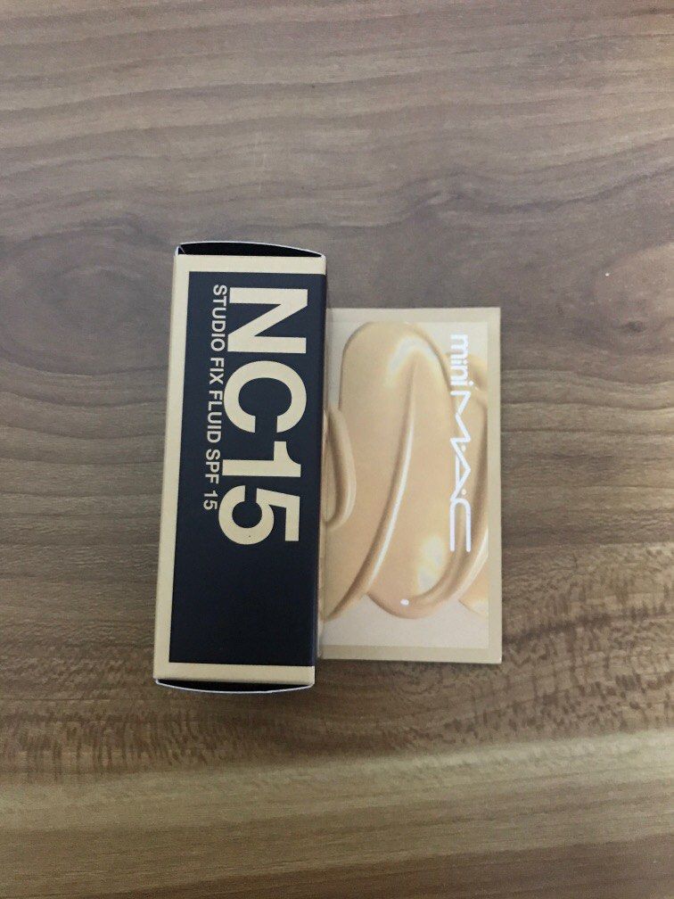 MAC Fluid foundation NC15 mini 15ml, Beauty & Personal Care, Face, Makeup on Carousell
