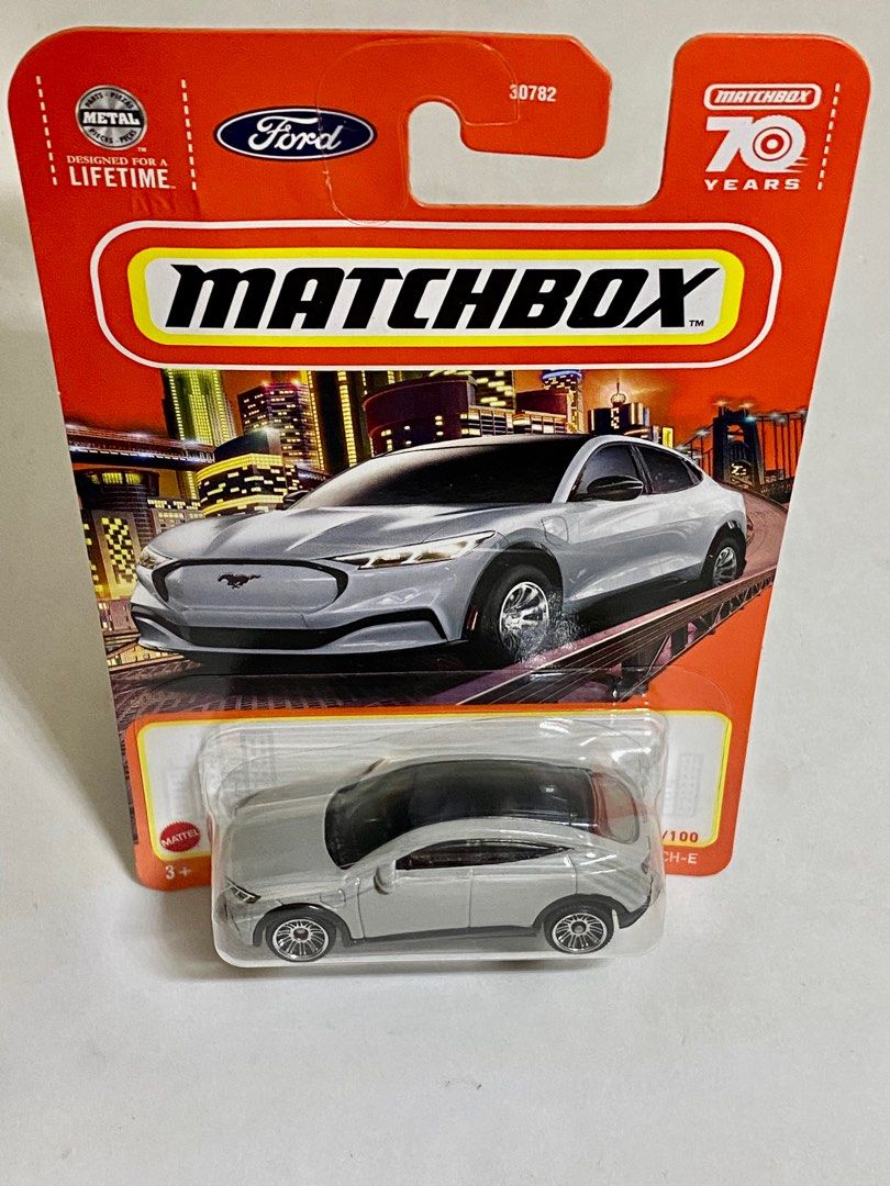 MBX Matchbox 2021 FORD MUSTANG MACH E Carbonized Grey Electric Vehicle ...