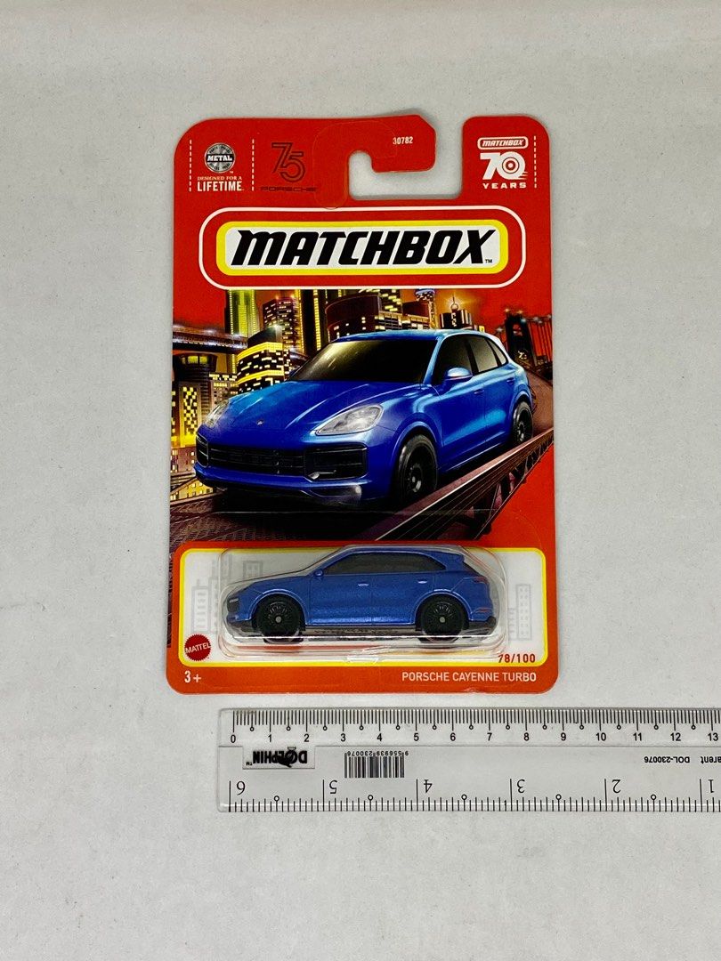 MBX Matchbox PORSCHE CAYENNE TURBO Metallic Blue 75 70 th SUV 1/64 ...