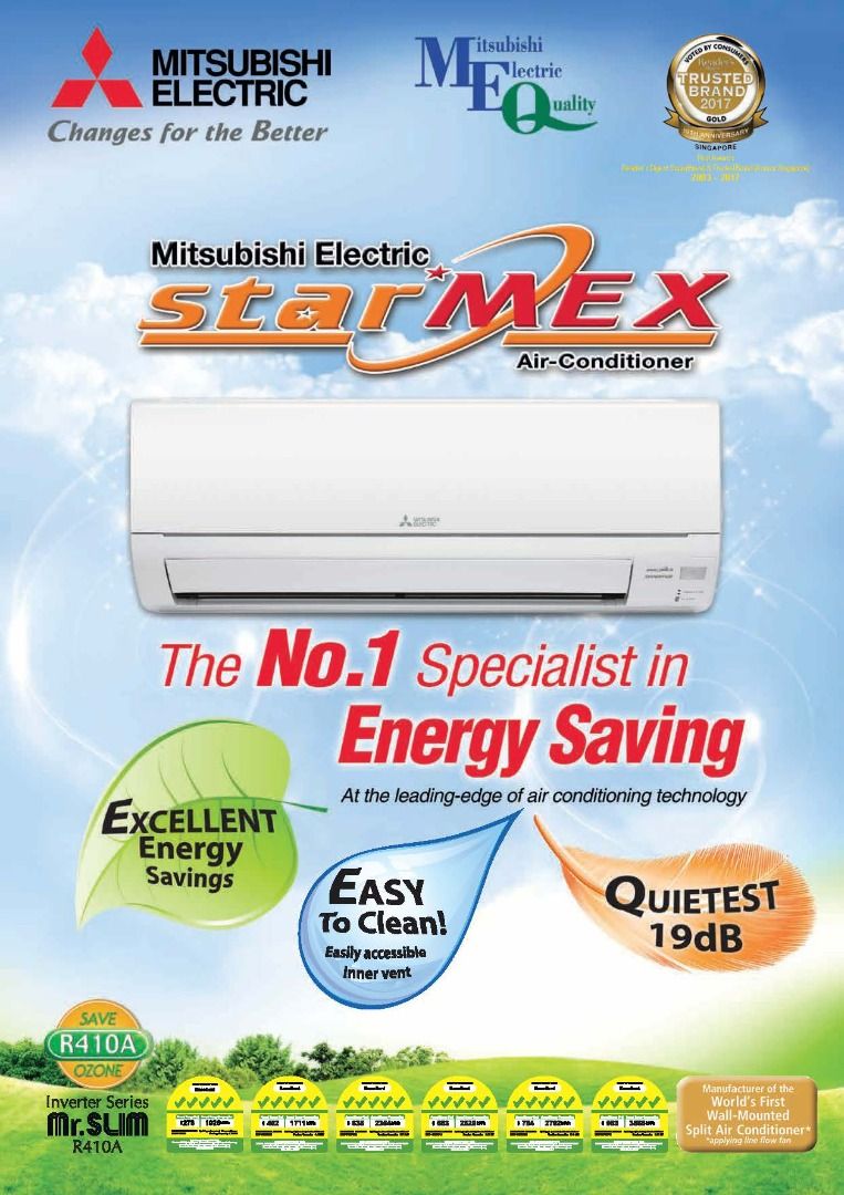 Mitsubishi Starmex System 1 / 2 / 3 / 4 Inverter Aircon (Eco R32 ...