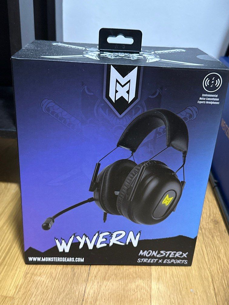 MonsterX Wyvern wired esports headset, Audio, Headphones & Headsets on ...