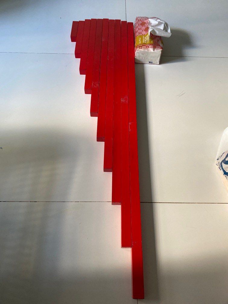 Montessori red rods, Babies & Kids, Infant Playtime on Carousell