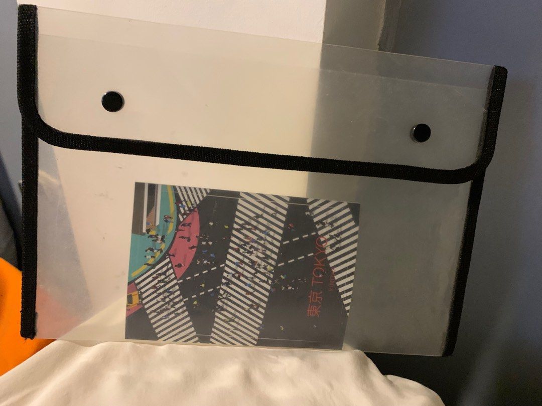 National Bookstore clear with black trimming plastic envelope, Hobbies ...