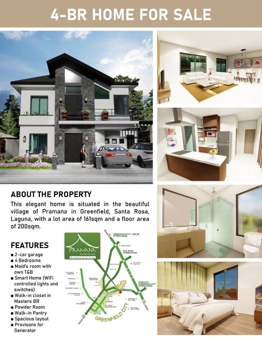 Pramana House and Lot Brand new Residential Park 4 BEDROOM Modern House ...