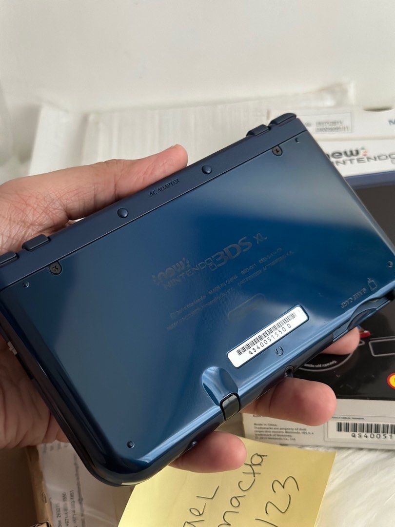 New Nintendo 3ds XL Metallic Blue, Video Gaming, Video Game Consoles ...