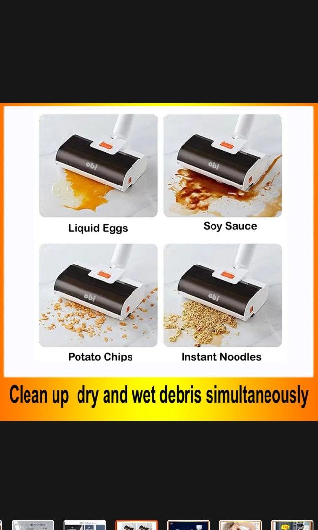 Obi hippovac Vacuum+mop+self clean, TV & Home Appliances, Vacuum ...