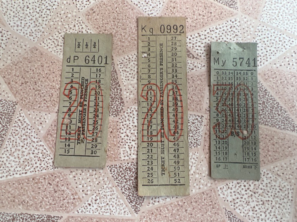 Old Bus Ticket - Singapore Traction Co, Hobbies & Toys, Memorabilia ...