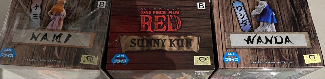 Sale! One piece figure banpresto dxe, Nami,Wanda, Sunny, Hobbies & Toys ...