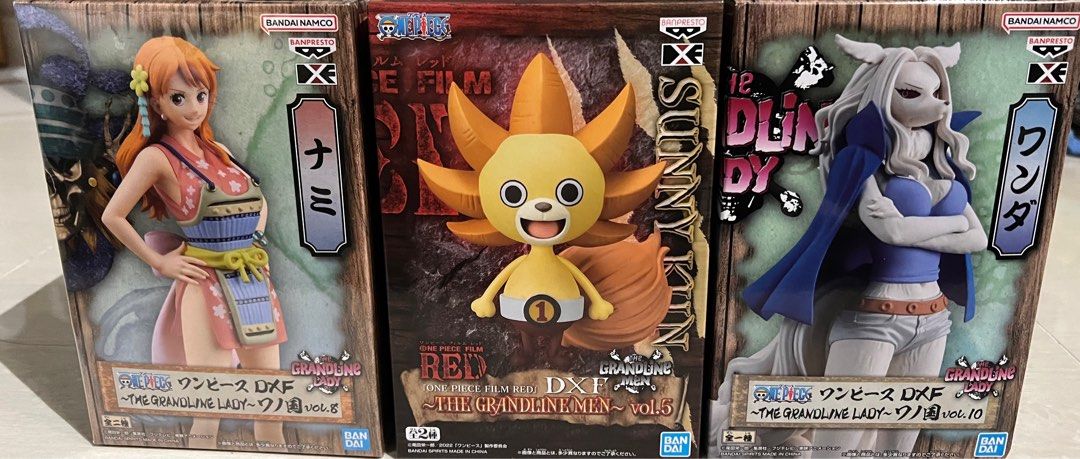 Sale! One piece figure banpresto dxe, Nami,Wanda, Sunny, Hobbies & Toys ...