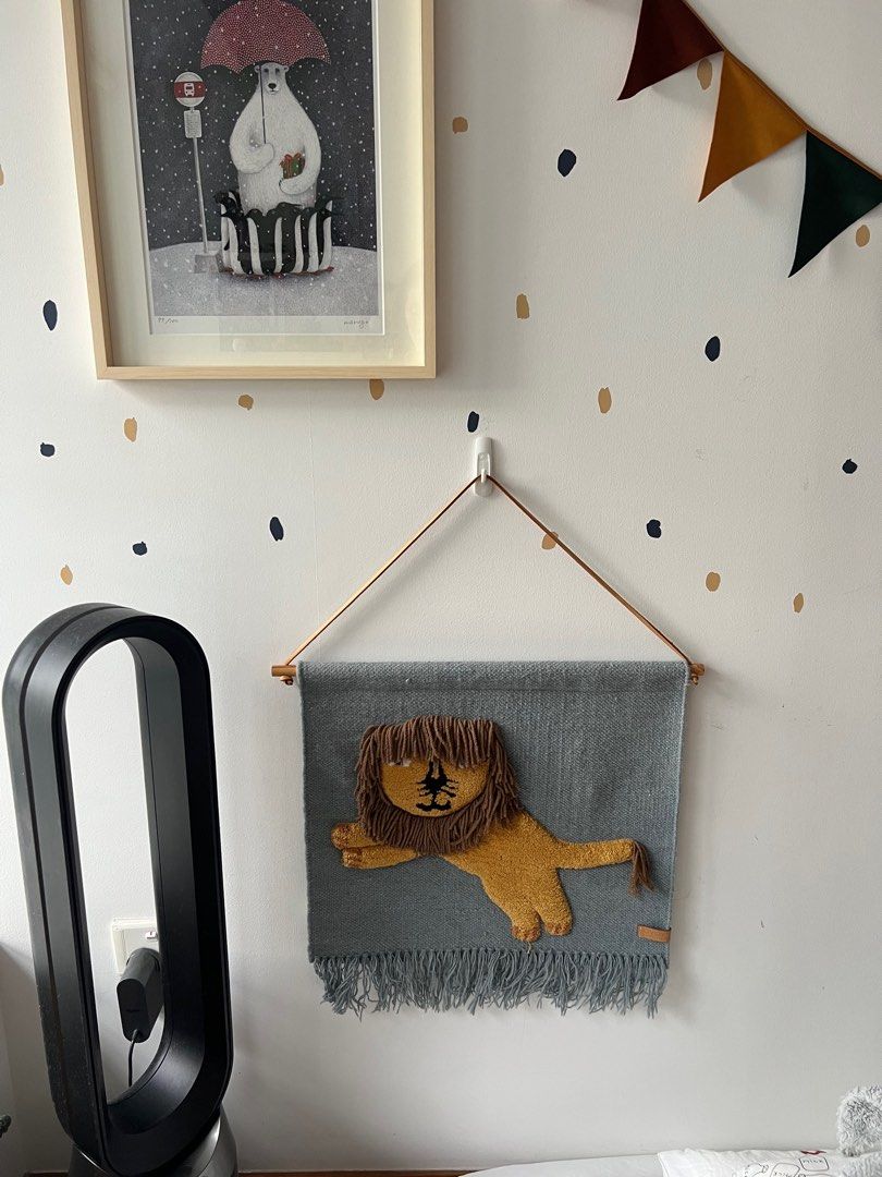 OYOY Lion Wall Rug, Furniture & Home Living, Home Decor, Wall Decor on ...