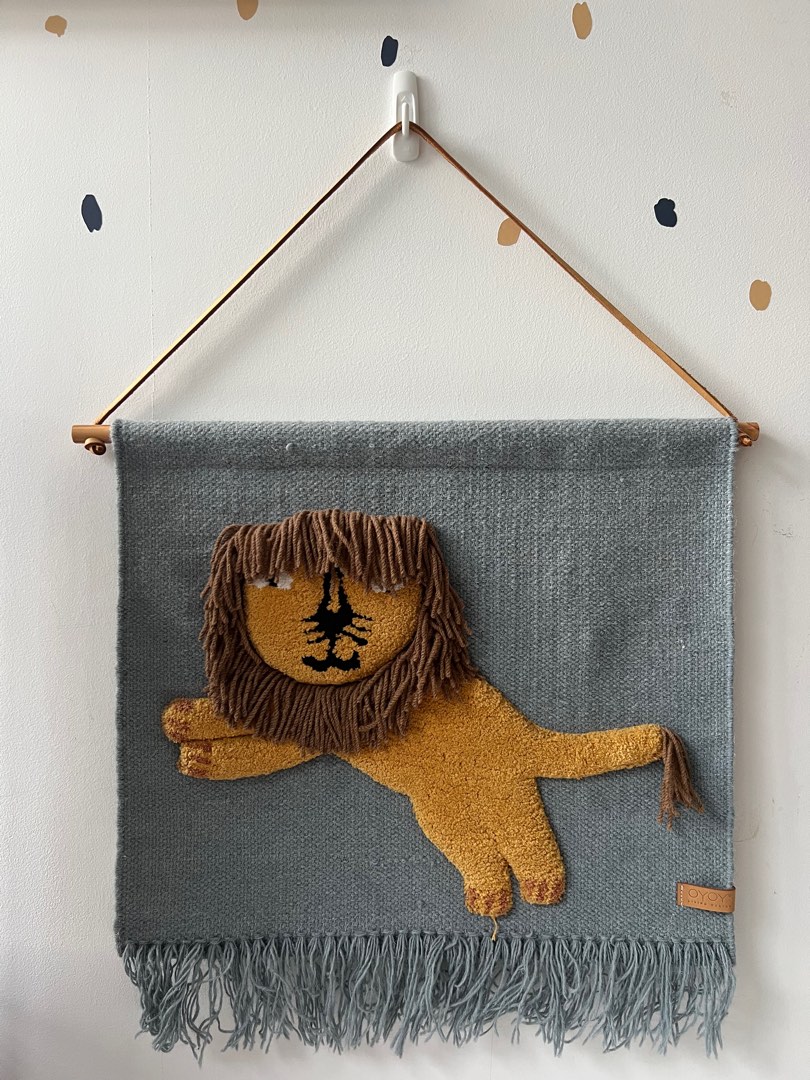 OYOY Lion Wall Rug, Furniture & Home Living, Home Decor, Wall Decor on ...