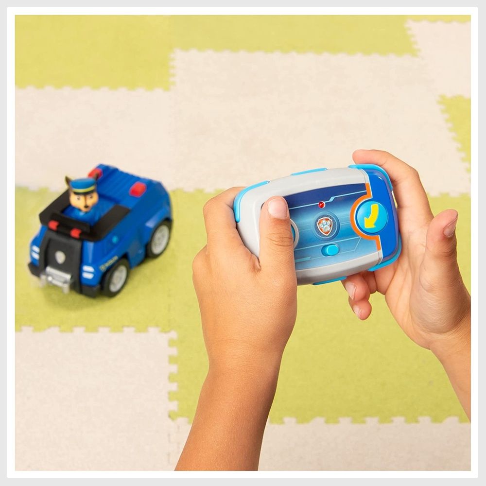 Paw Patrol, Chase Remote Control Police Cruiser with 2-Way Steering ...