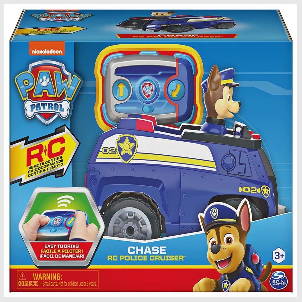 Paw Patrol, Chase Remote Control Police Cruiser with 2-Way Steering ...