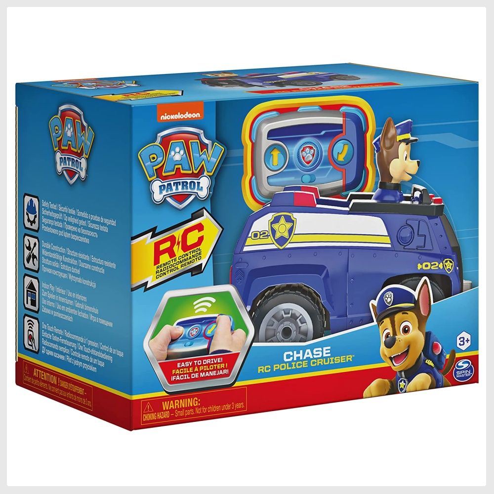 Paw Patrol, Chase Remote Control Police Cruiser with 2-Way Steering ...