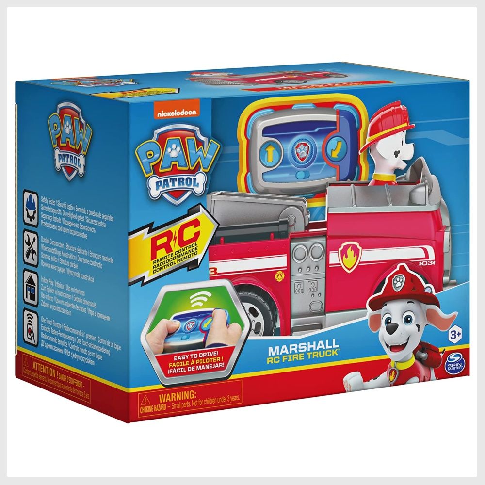 PAW Patrol, Marshall Remote Control Fire Truck with 2-Way Steering, for ...
