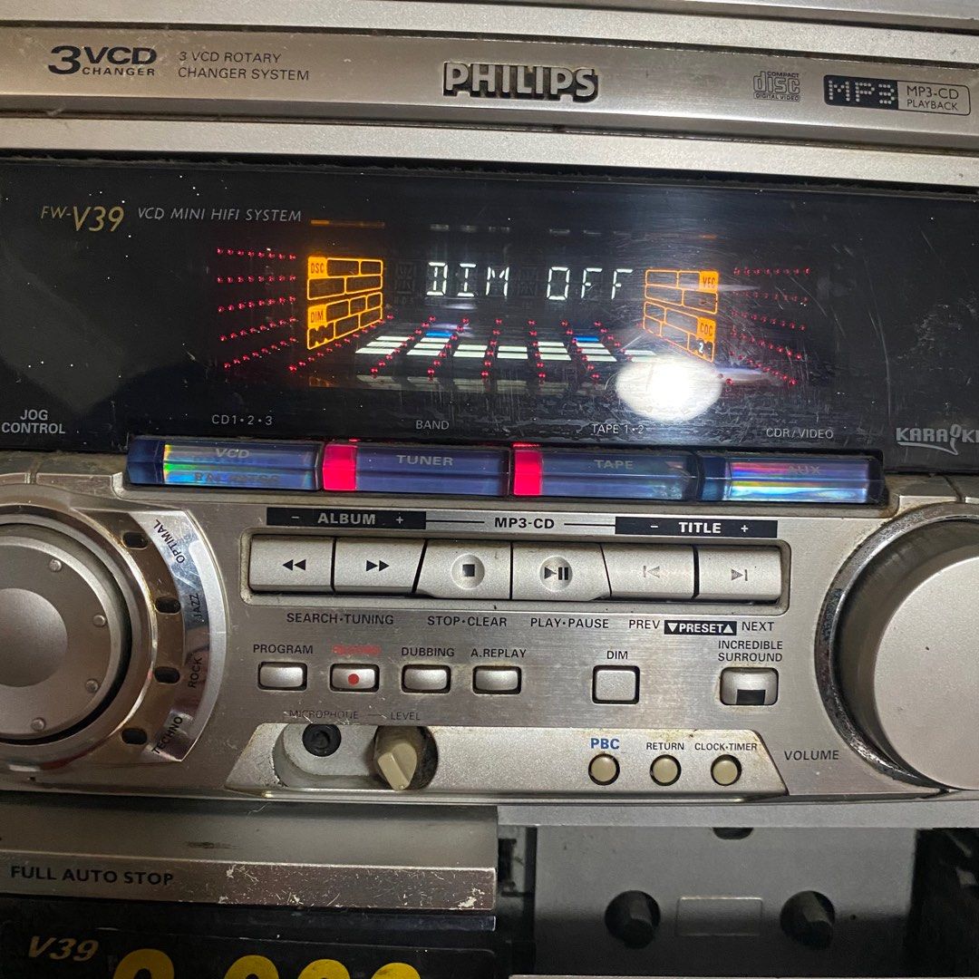 PHILIPS FW-V39 VCD Mini Hi-Fi System, Audio, Soundbars, Speakers ...