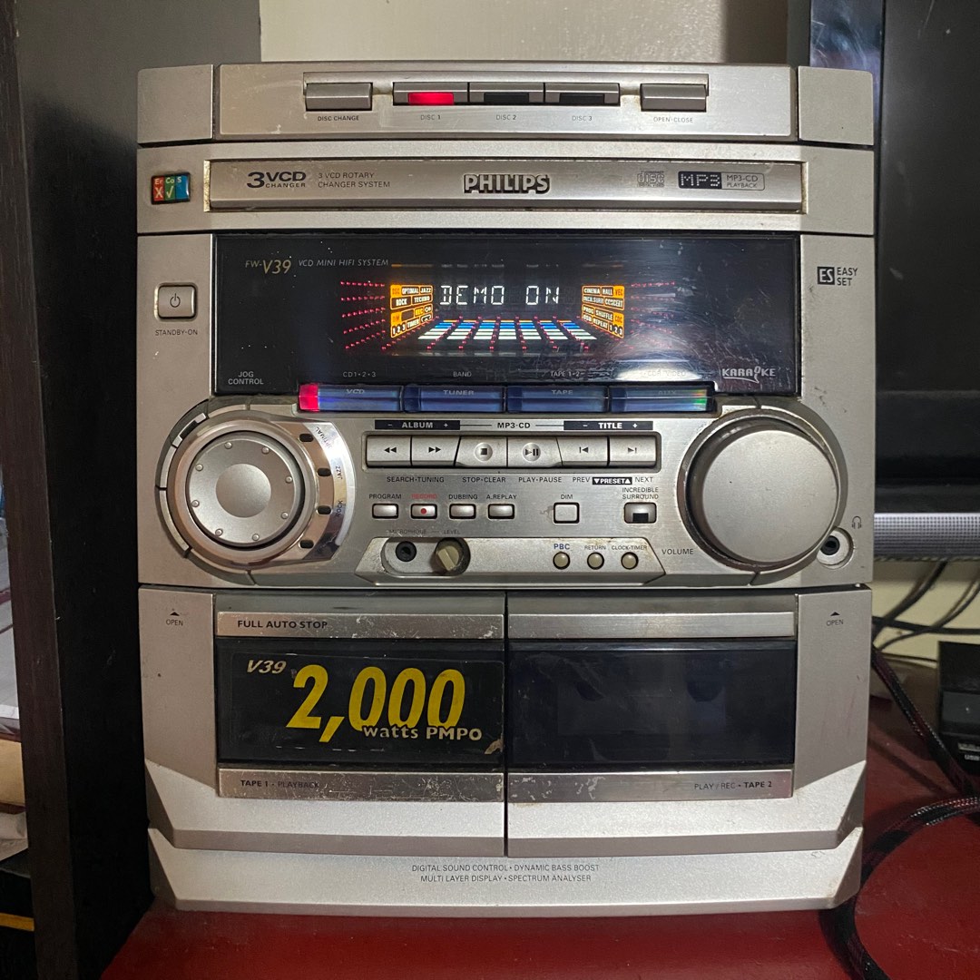 PHILIPS FW-V39 VCD Mini Hi-Fi System, Audio, Soundbars, Speakers ...