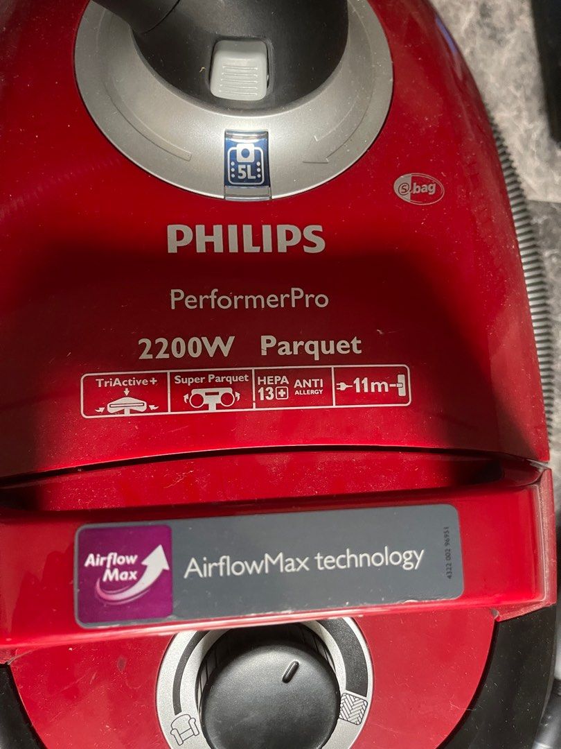 Philips PerformancePro Parquet 2200W Vacuum Cleaner, TV & Home ...